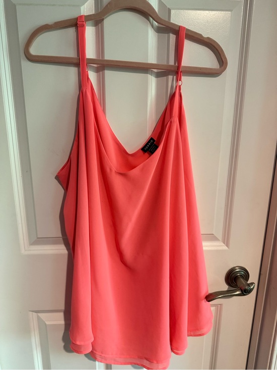torrid | Tops | Torrid Coral Pink Cowl Neck Slip Tank | Poshmark